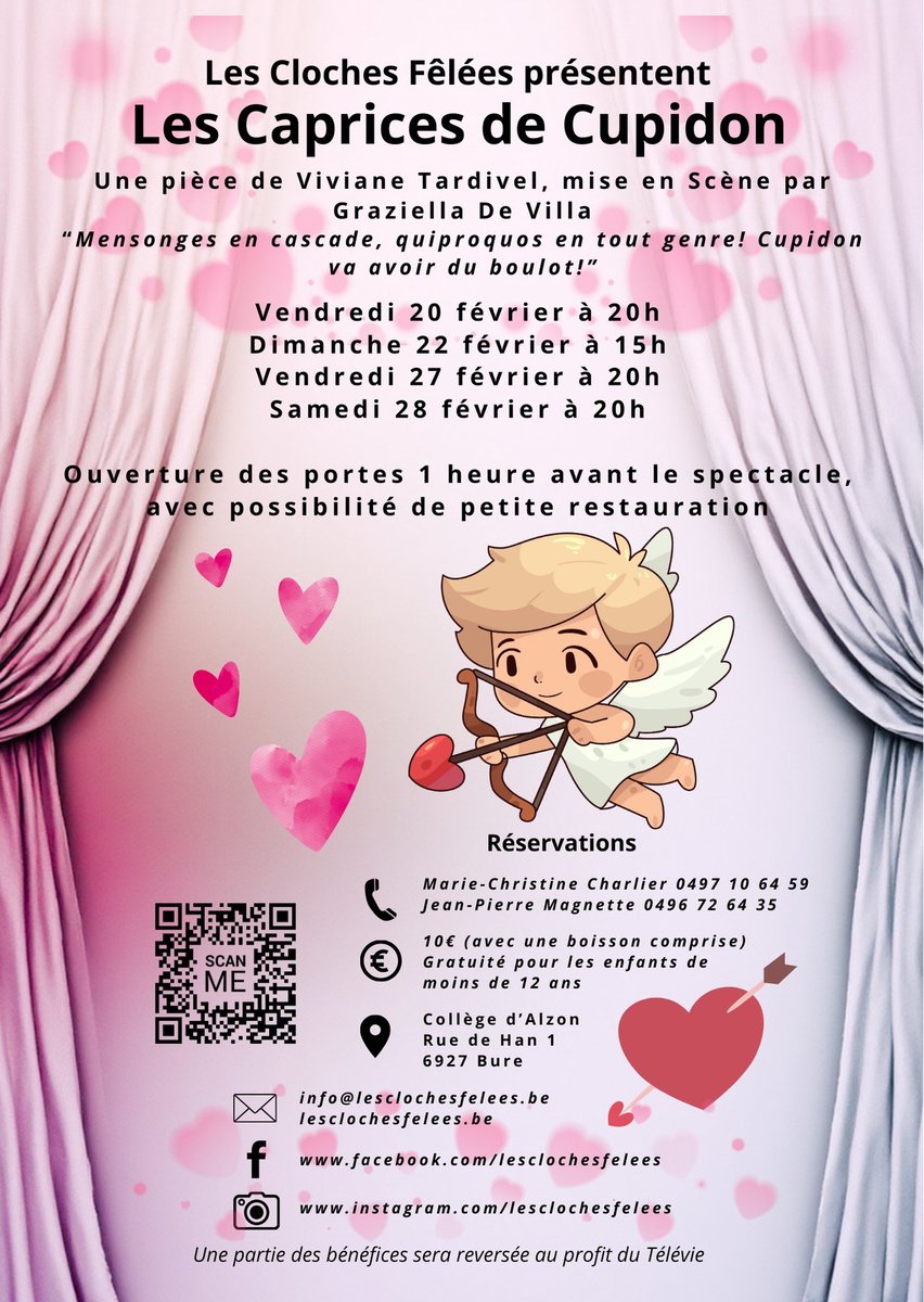 Spectacles Théâtre: Les Caprices de Cupidon - Tellin (Luxembourg)