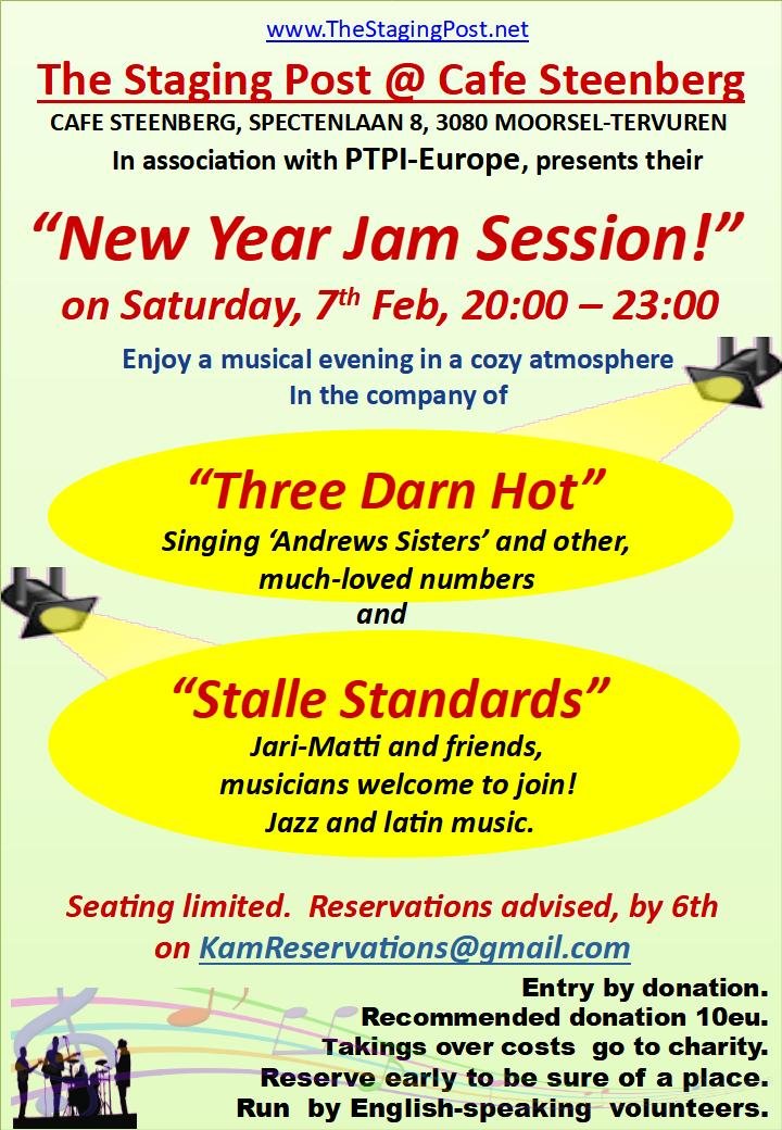 Concerts Jazz, Blues, Folk: Staging Post New Year Jam Session ...