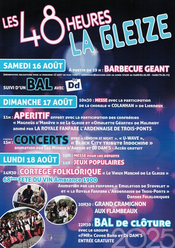 Loisirs Animation,Fête,..: Les 48 Heures de La Gleize - La Gleize (Liège)