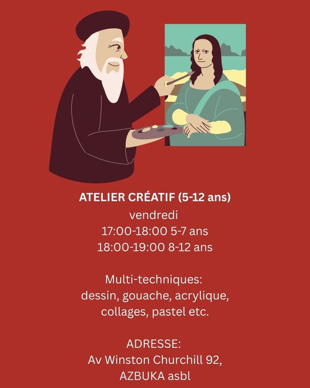 Art plastique: Art classes- Cours créatifs - Uccle (Bruxelles)