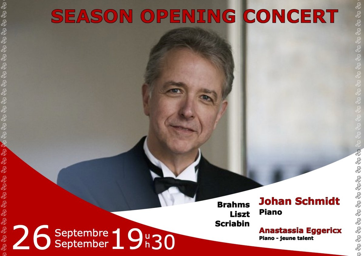 Piano: Johan Schmidt - Concert d'Ouverture de la Saison - Saint-Josse-Ten-Noode (Bruxelles)