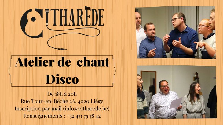 Musique: Atelier de chant collectif - disco (Boney M, Bee Gees) - Liège ...