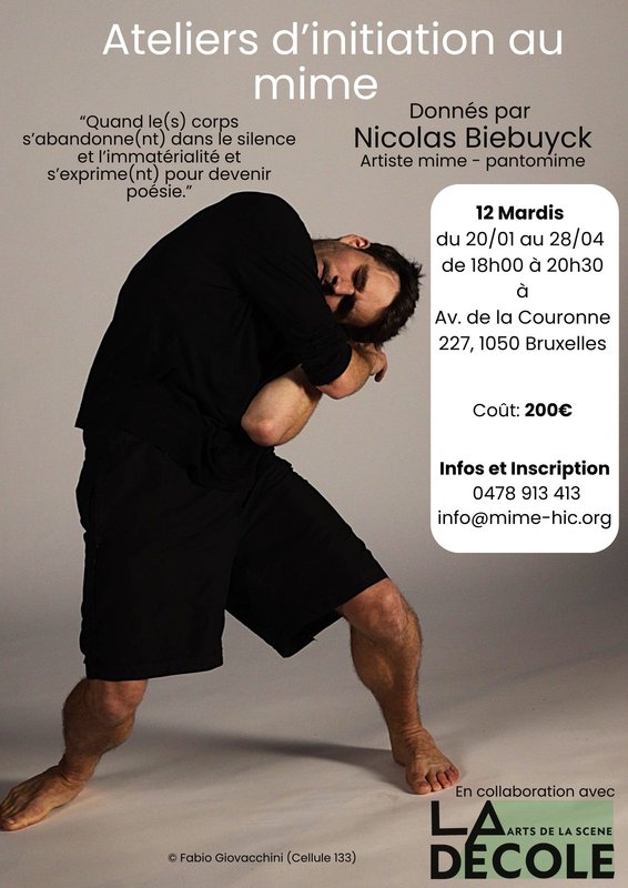 Théâtre Improvisation: Cours d'initiation au mime - Ixelles (Bruxelles)