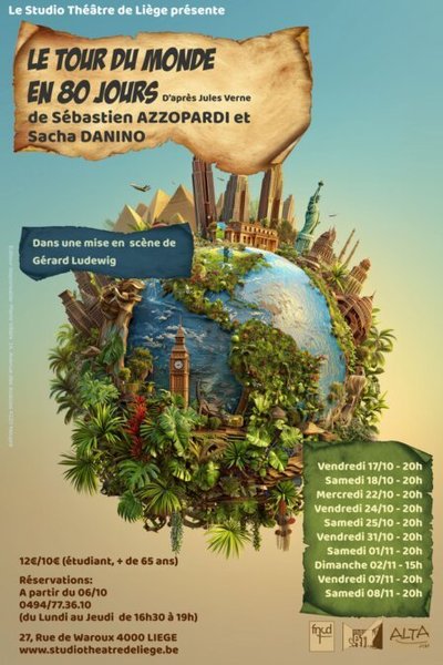 Spectacles Théâtre: Le tour du monde en 80 jours - Liège (Liège)